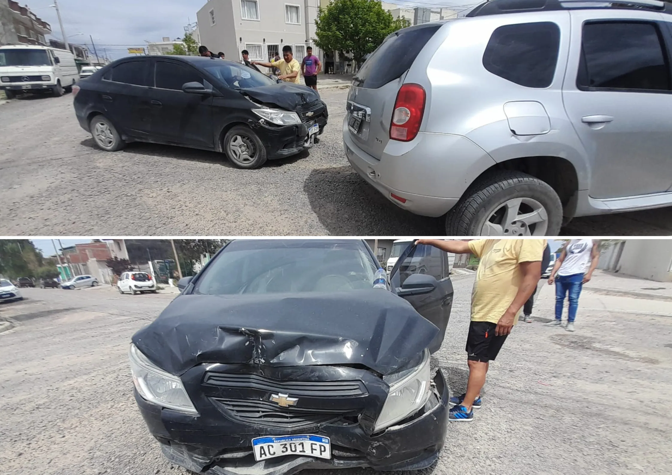 CHOQUE DE AUTOS Y CONDUCTORES CON HERIDAS LEVES